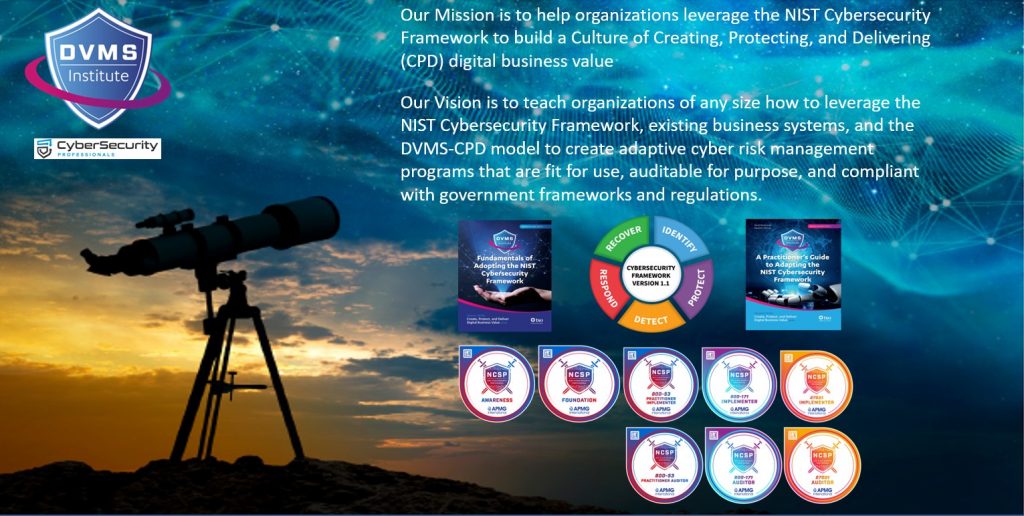 DVMS Mission Vision Master Photo | NISTCSF